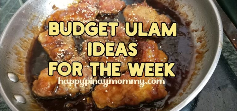 Ideas for budget ulam recipes for the week - Happy Pinay Mommy