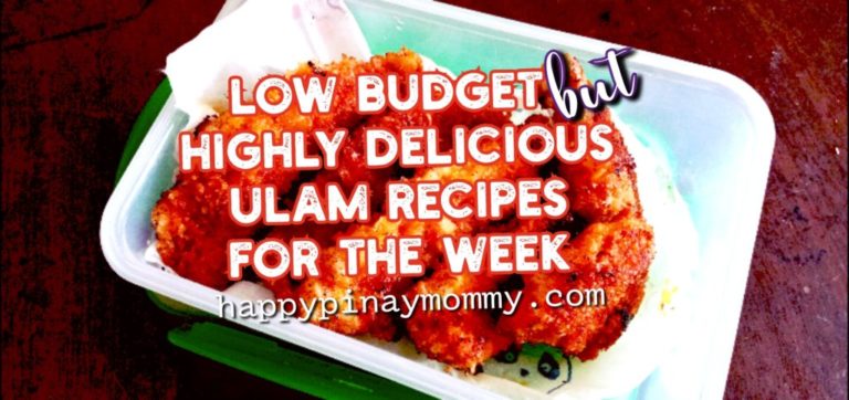 Low budget ulam recipe ideas for the week - Happy Pinay Mommy